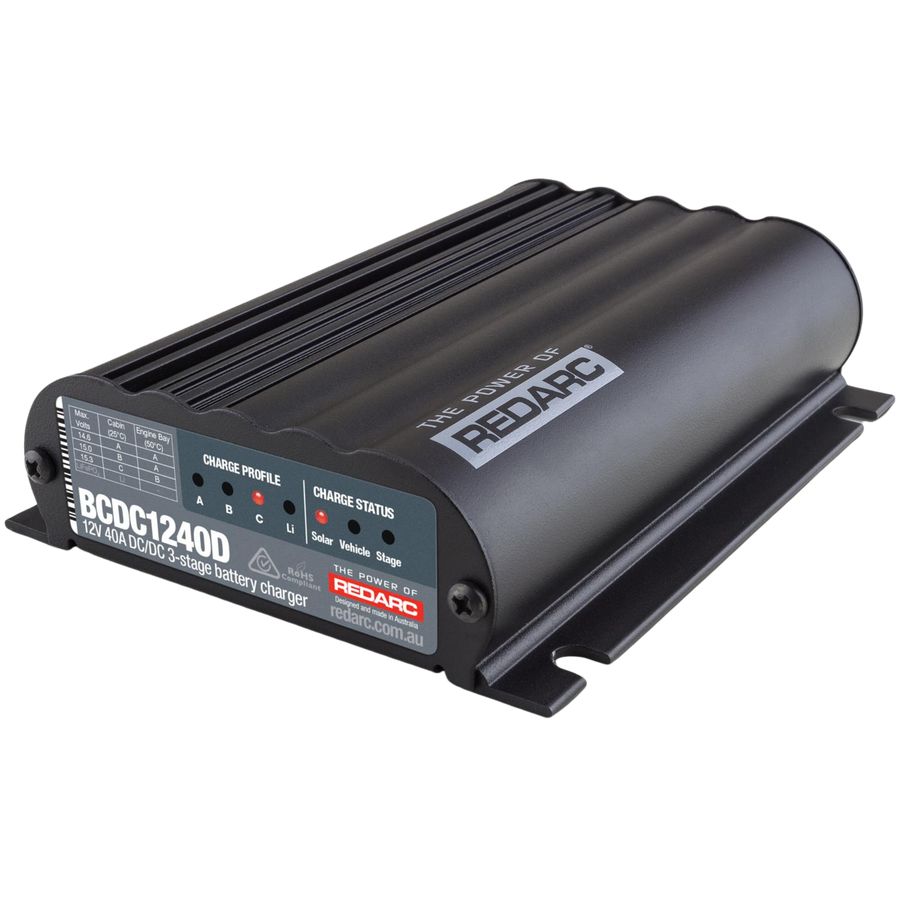 Redarc DC-DC Charger 12V 40A In-Vehicle DC-DC Battery Charger – Expion360